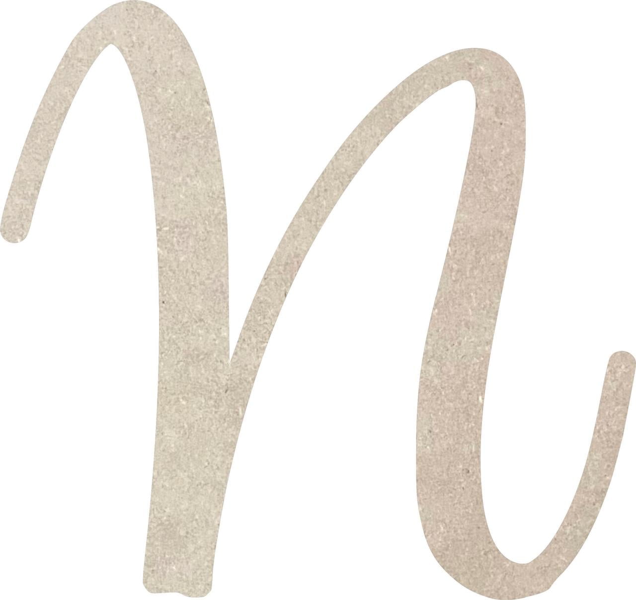 MDF Wood Letter N Craft, Paintable 15'' Tall Paintable, DIY Cailyn ...