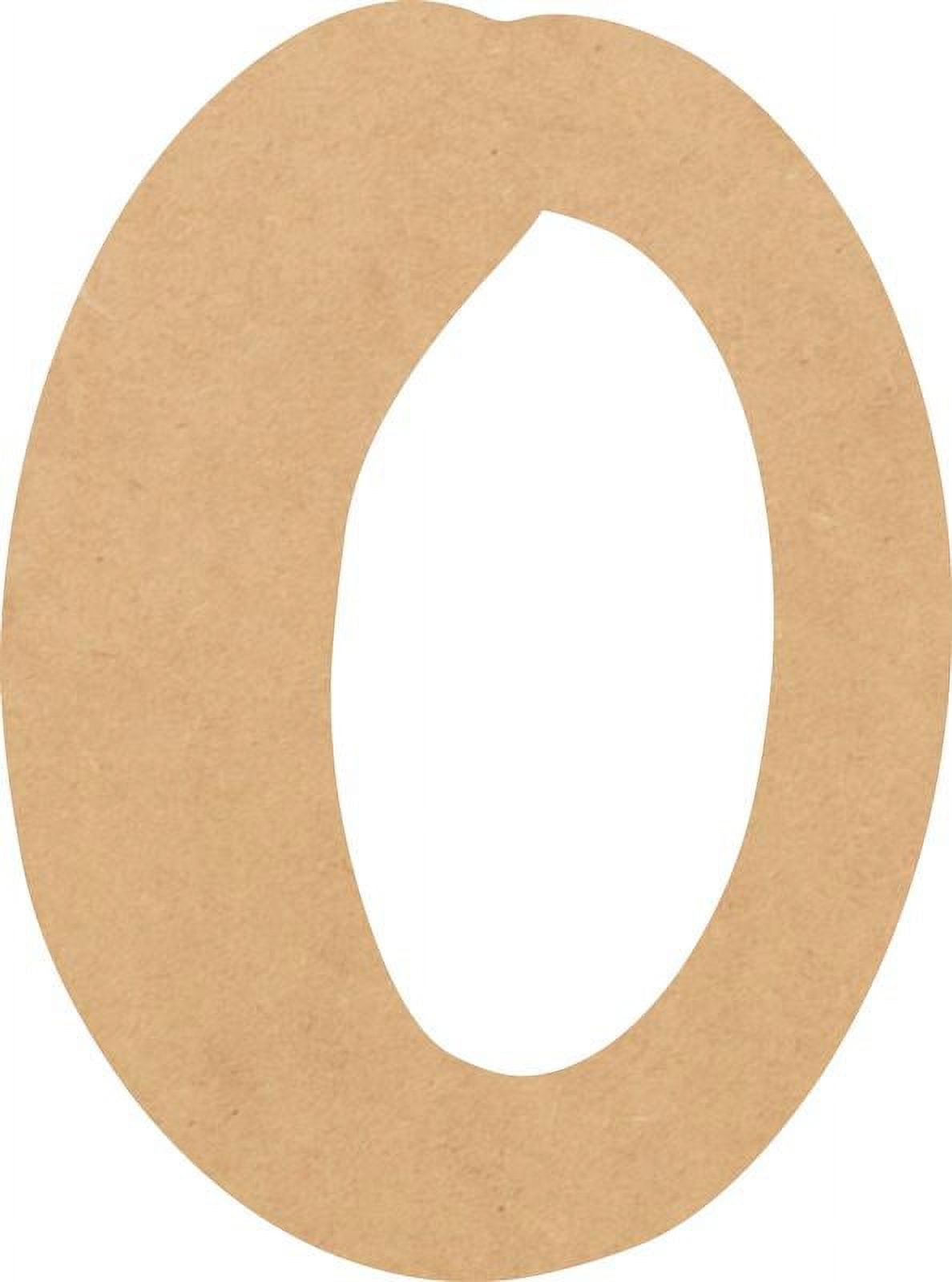 MDF Wood Letter O Craft, Paintable 6'' Tall Paintable, DIY Bright ...