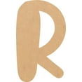 MDF Wood Letter R Craft, Paintable 14'' Tall Paintable, DIY Bright ...