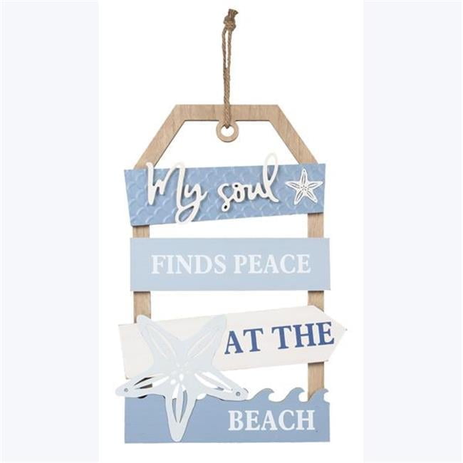 MDF & Wood Nautical Slats Wall Sign - Walmart.com