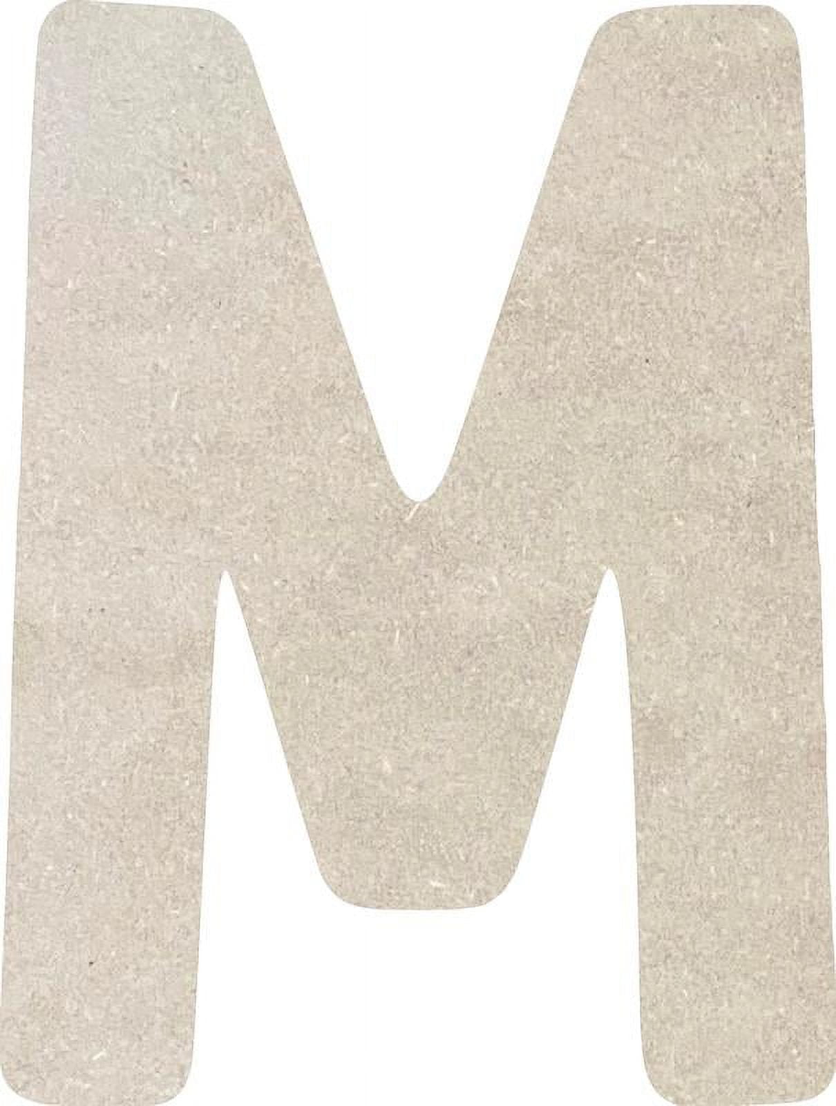 MDF Wooden Letter M, Craft Alphabet 18'' Tall Home Décor, Rawles ...