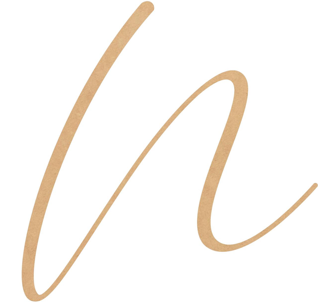 MDF Wooden Letter N, Craft Alphabet 18'' Tall Home Décor, Bellany ...