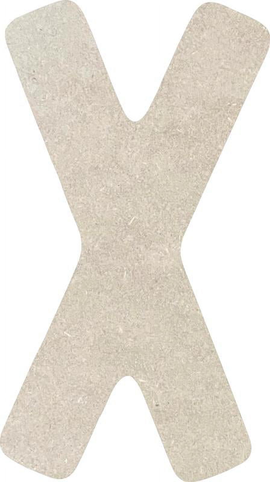 MDF Wooden Letter X, Craft Alphabet 10'' Tall Home Décor, Rawles ...