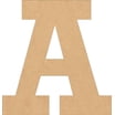 Wooden Block Letters, Unfinished 6'' Rockwell H, Craft - Walmart.com