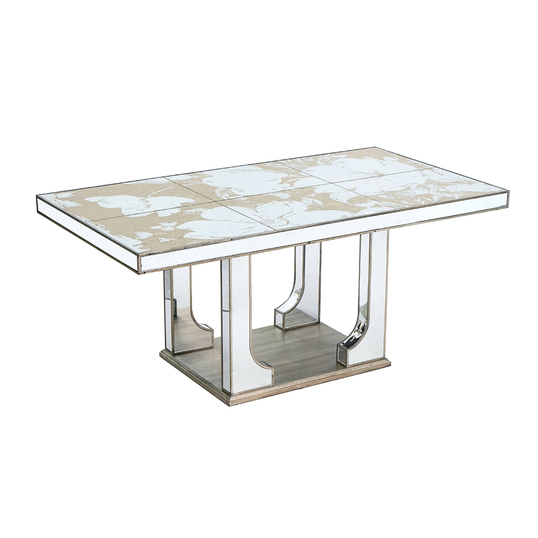 MDF and Glass Table | Serves Well for Family Meals in Primary Space ...