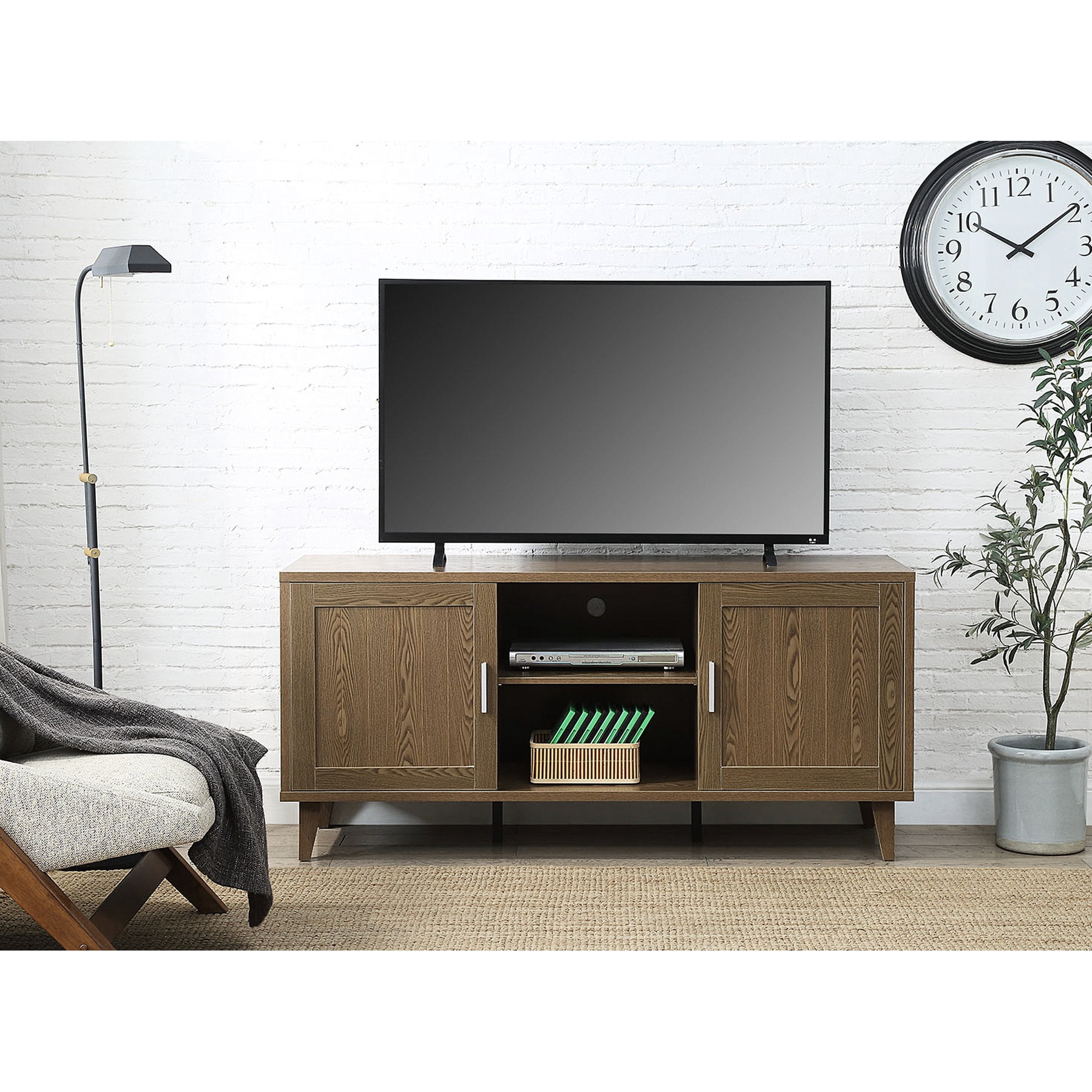 MDF construction, cable openings - Hold up to 65-inch TVs, conceal ...