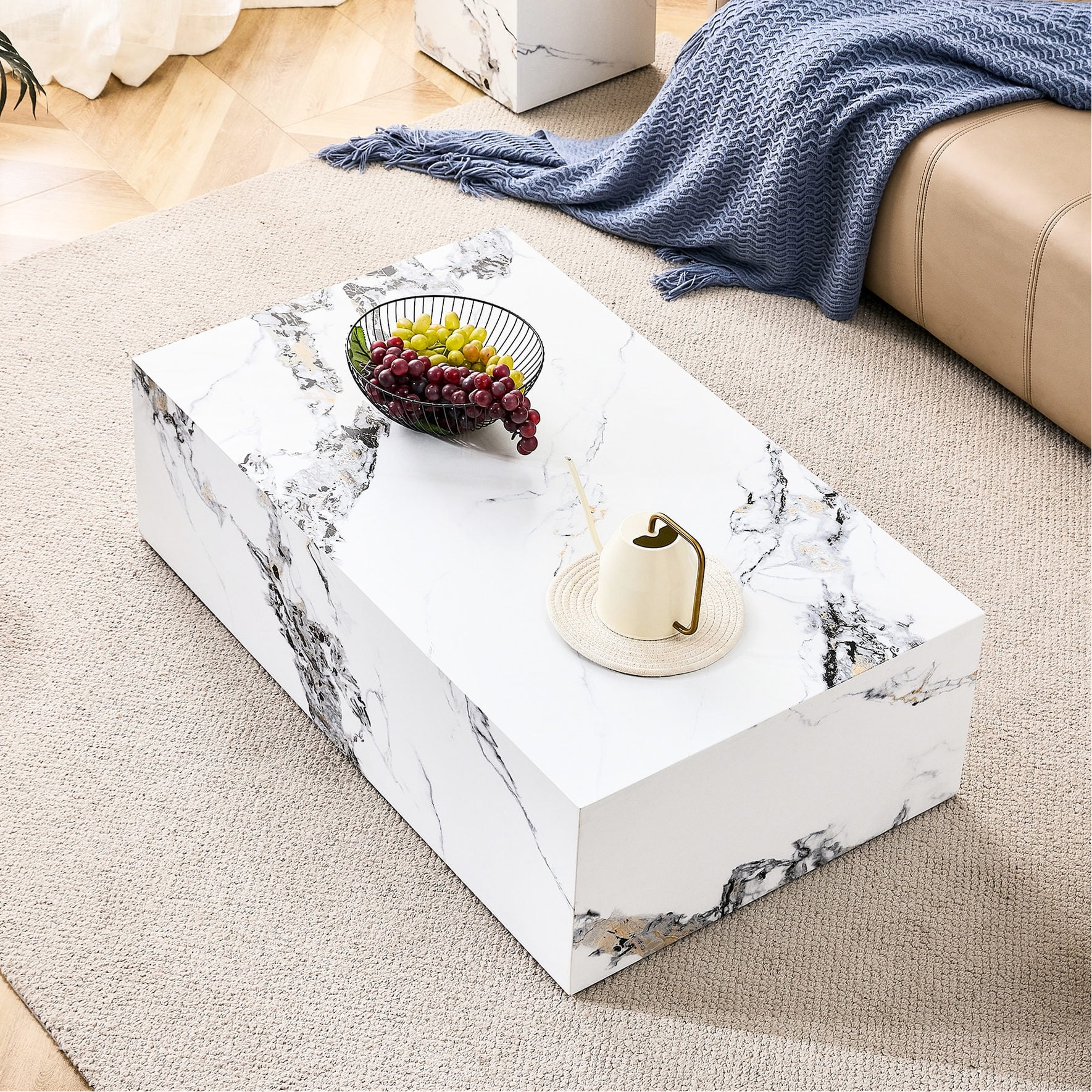 MDF with Marble Detailing / Enhances Living Space / Quick - Assembly ...