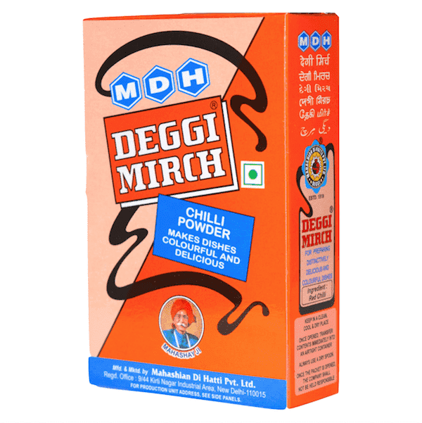 MDH Deggi Mirch Masala (Bright Red Chili Powder) 3.5 oz box - Walmart.com