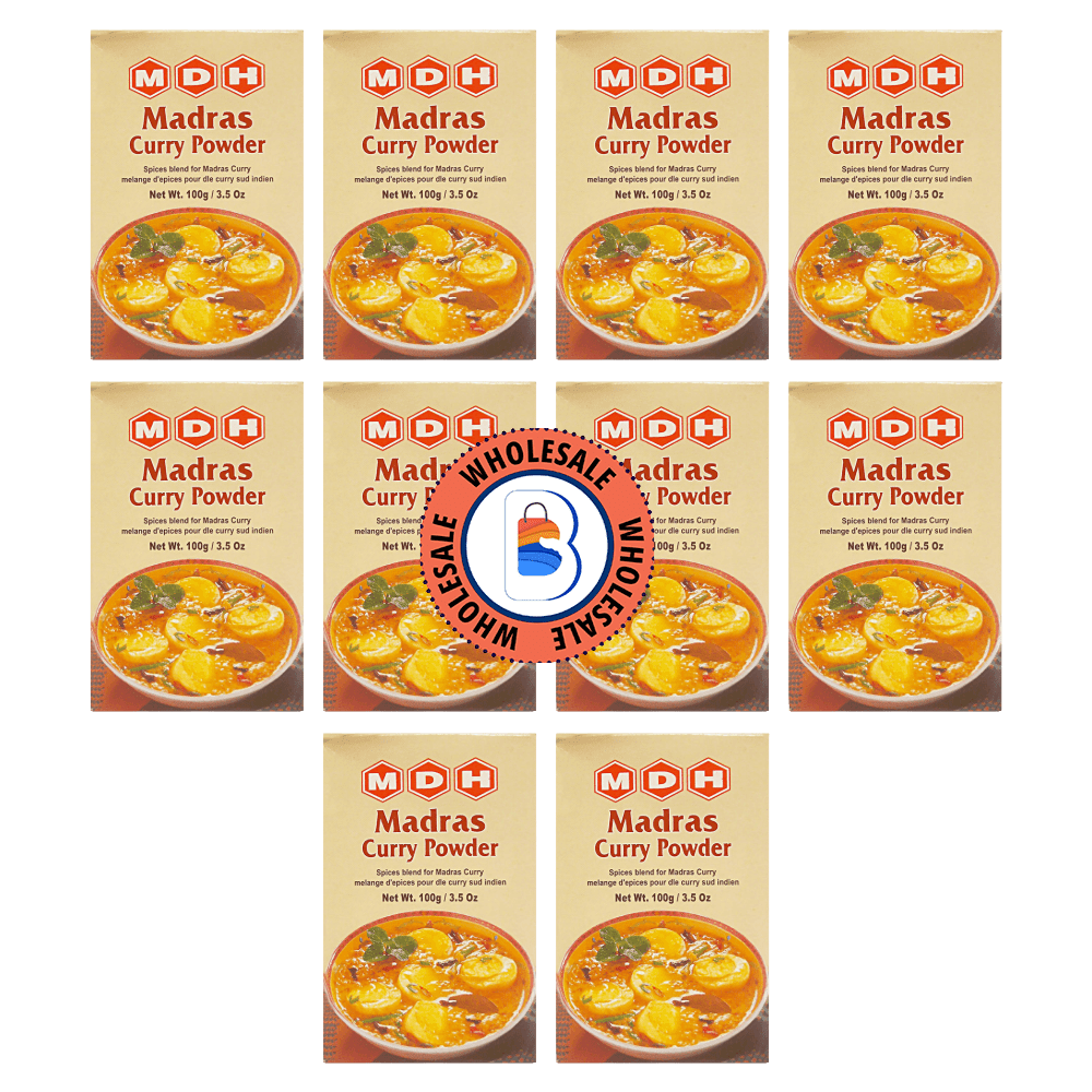 MDH Madras Curry Powder – 100g x 10 Pack (Wholesale) | Authentic Indian ...
