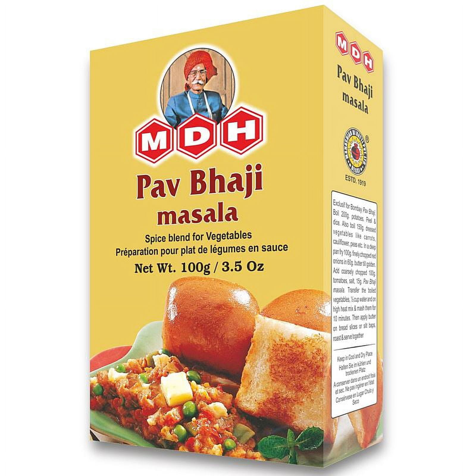MDH Pav Bhaji Masala 3.5 oz box - Walmart.com