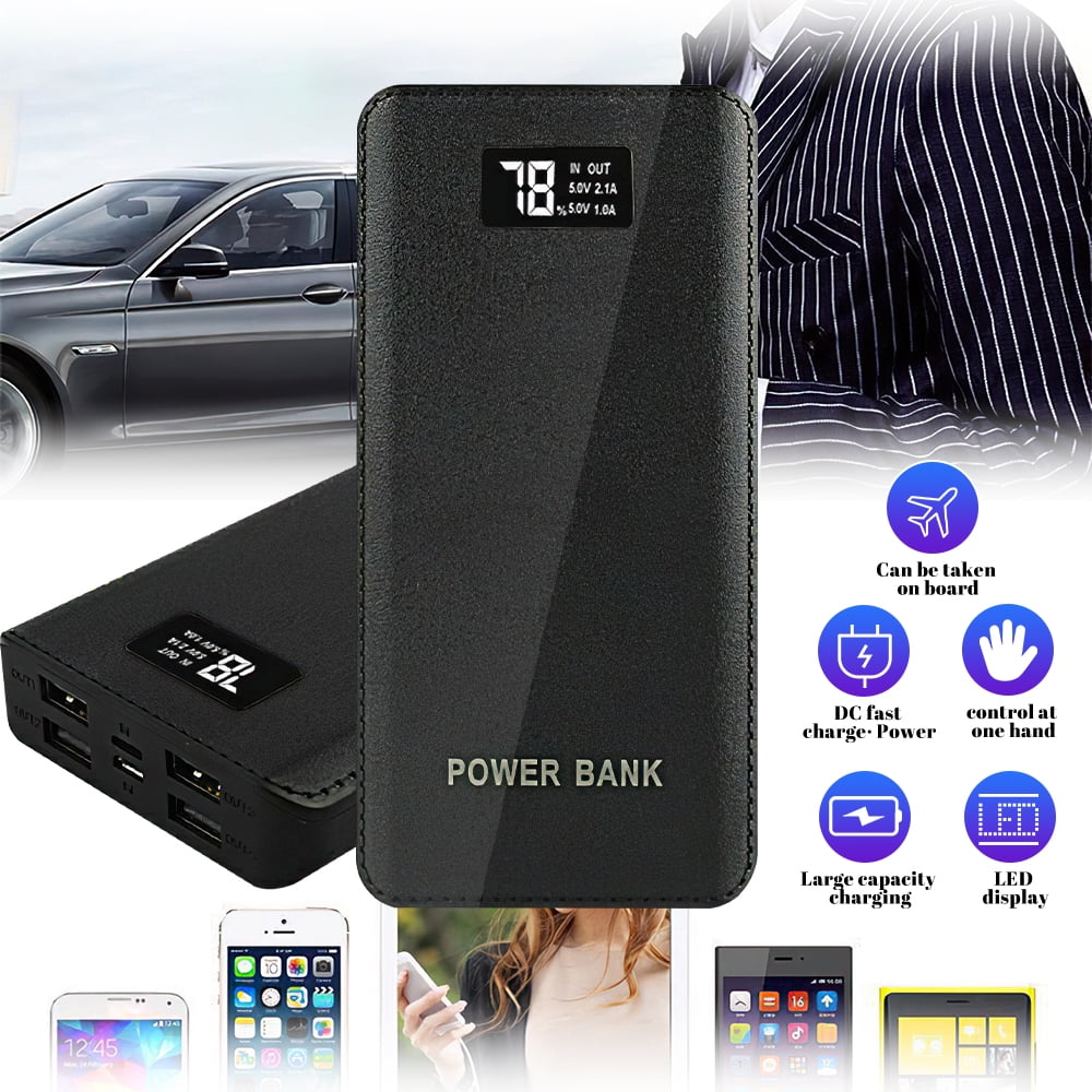 MDHAND 10000mAh Power Bank, Portable Micro USB Type-C Power Bank ...