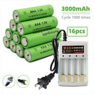 DFITO 1.5V Alkaline AA 9800mAh Rechargeable Battery Cell, 16PCS - Walmart.com