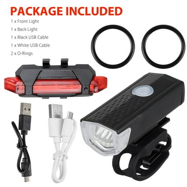 Schwinn USB Rechargeable Light Set, 500 Lumens, Black - Walmart.com