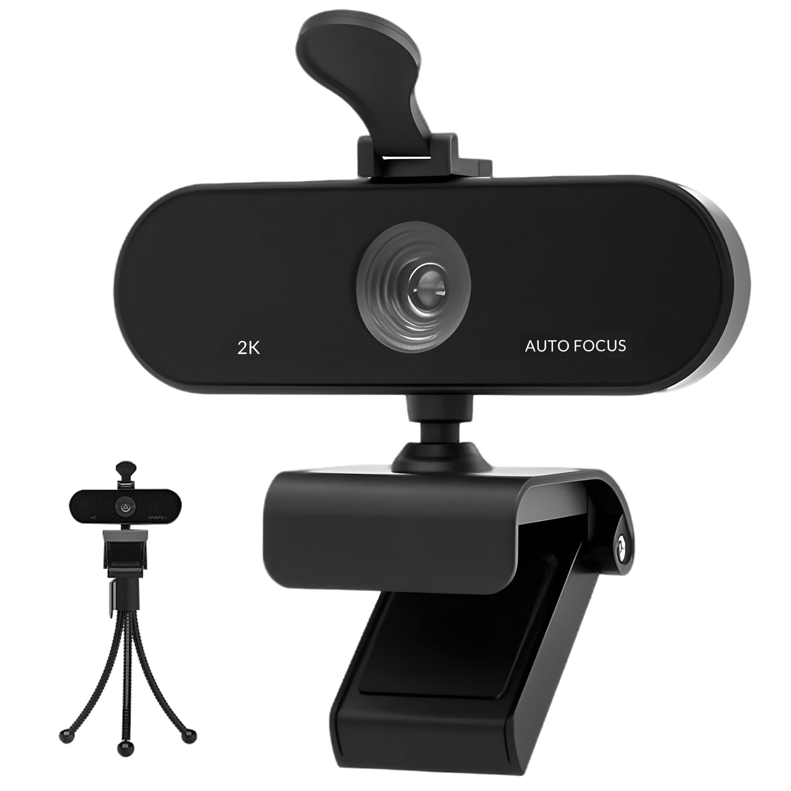 MDHAND Webcam, 2K HD Webcam for PC with Microphone, USB Autofocus for ...