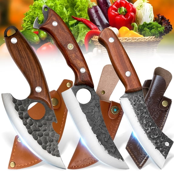 MDHAND 3-Piece Pure Iron Bone Chopper Set, Different Sizes Heavy Duty ...