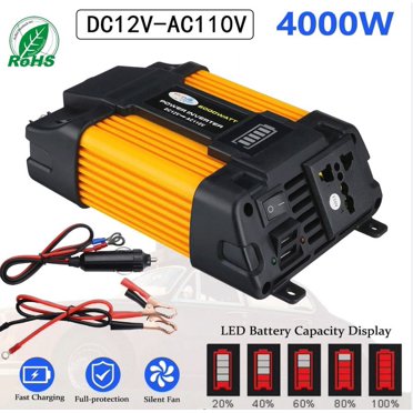 EverStart 750 Watts Portable Slim Inverter with Digital Display and ...