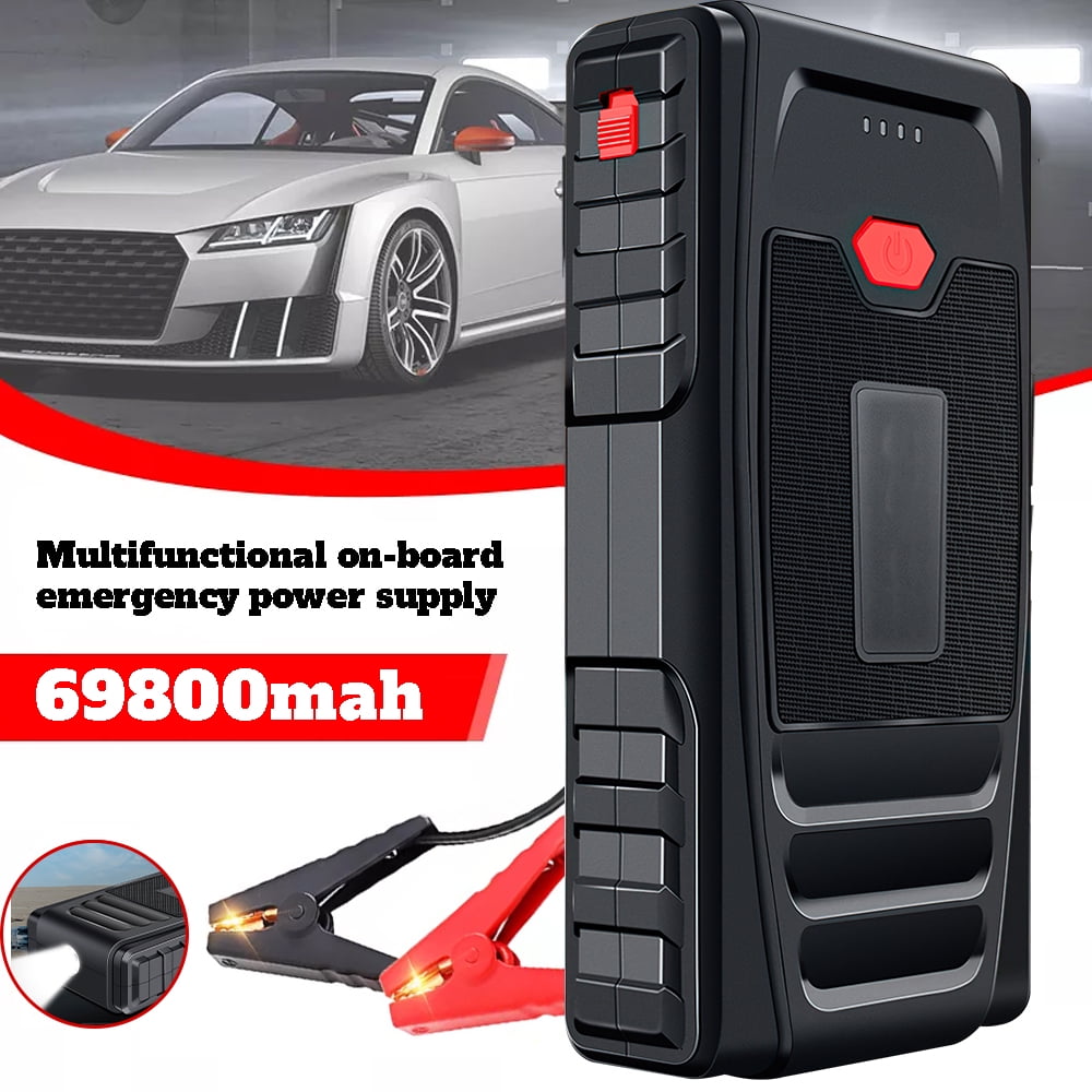 69800mAh Car Jump Starter Power Bank, Auto Emergency, 2USB Ports, LED ...