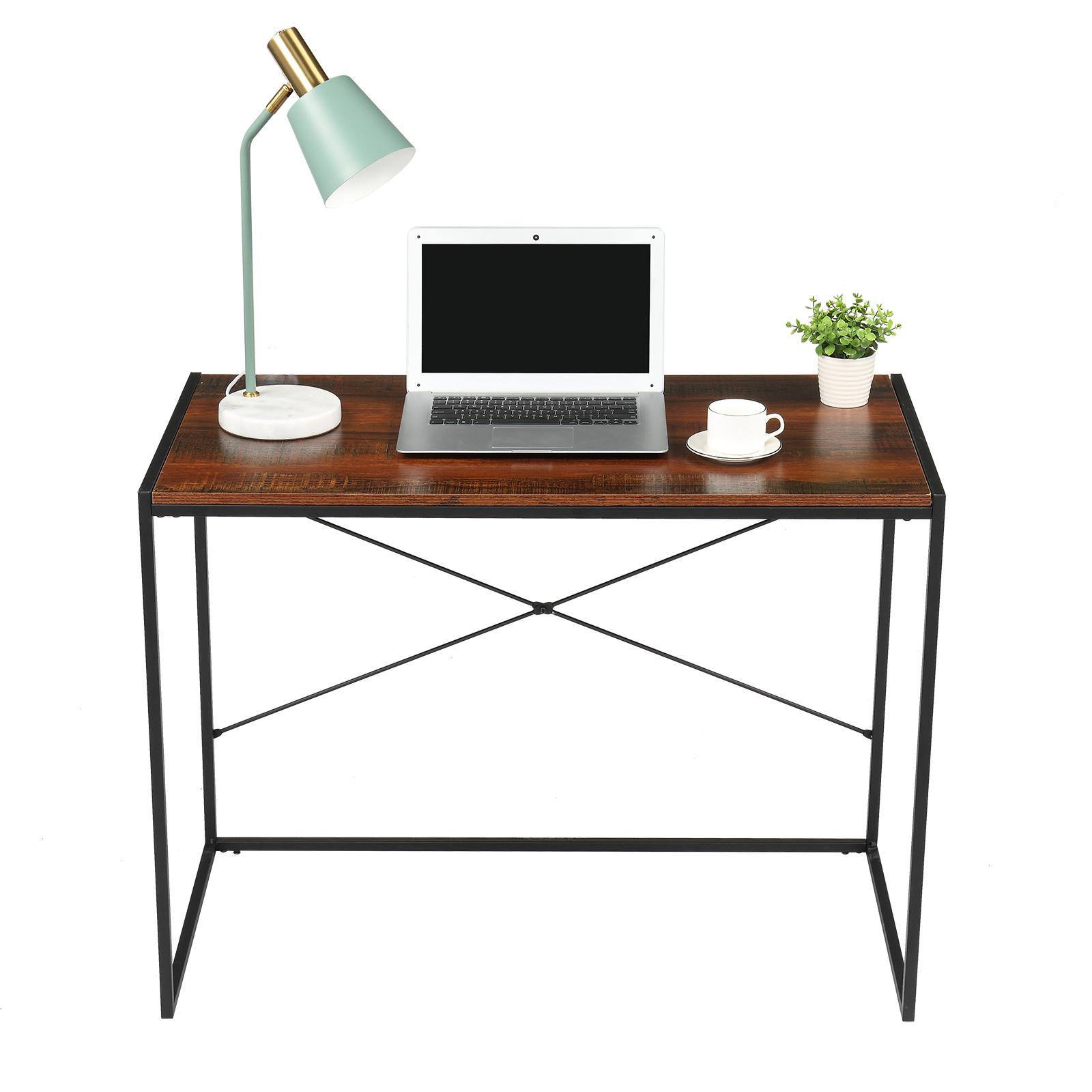 MDHAND Computer Desk Writing Table Workstation, Industrial Style ...