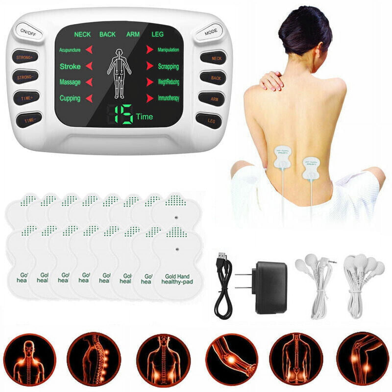 MDHAND Electrical Massager Pulse Muscle Stimulator Back Pain Relief ...