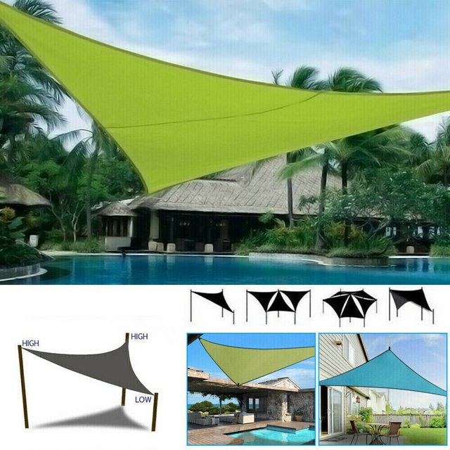 MDHAND Sun Shade Triangle Waterproof 10FT Outdoor Garden Patio Party ...