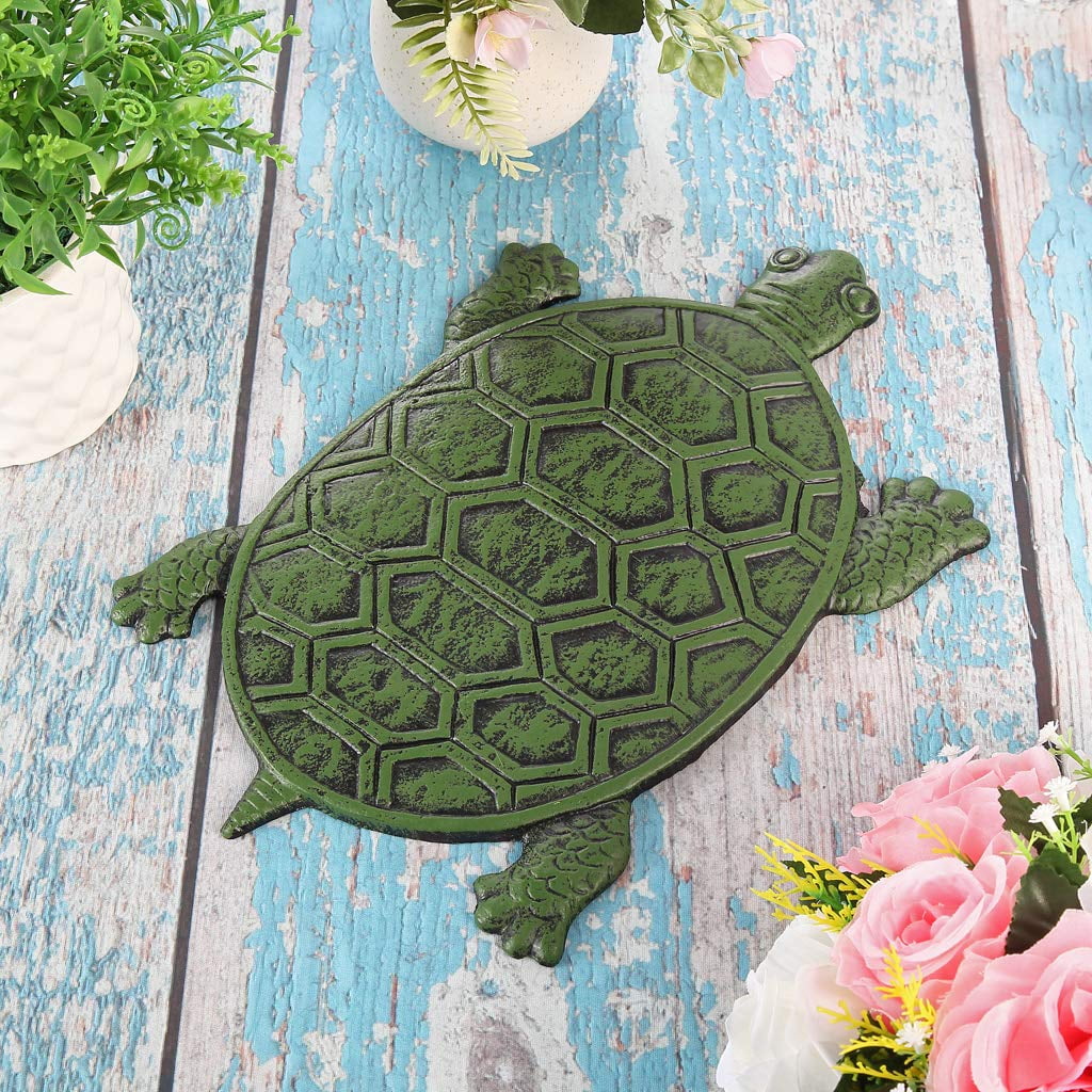 MDLUU Cast Iron SCH4 Stepping Stone, Turtle Stepping Stone, Decorative ...