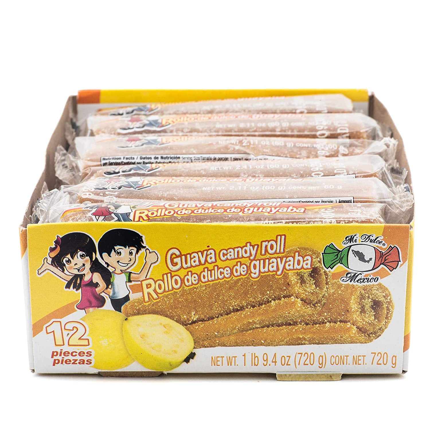 MDM GUAVA CANDY ROLL 12CT 1LB 9.4OZ (720G) ROLLO DE DULCE GUAYABA - Walmart.com