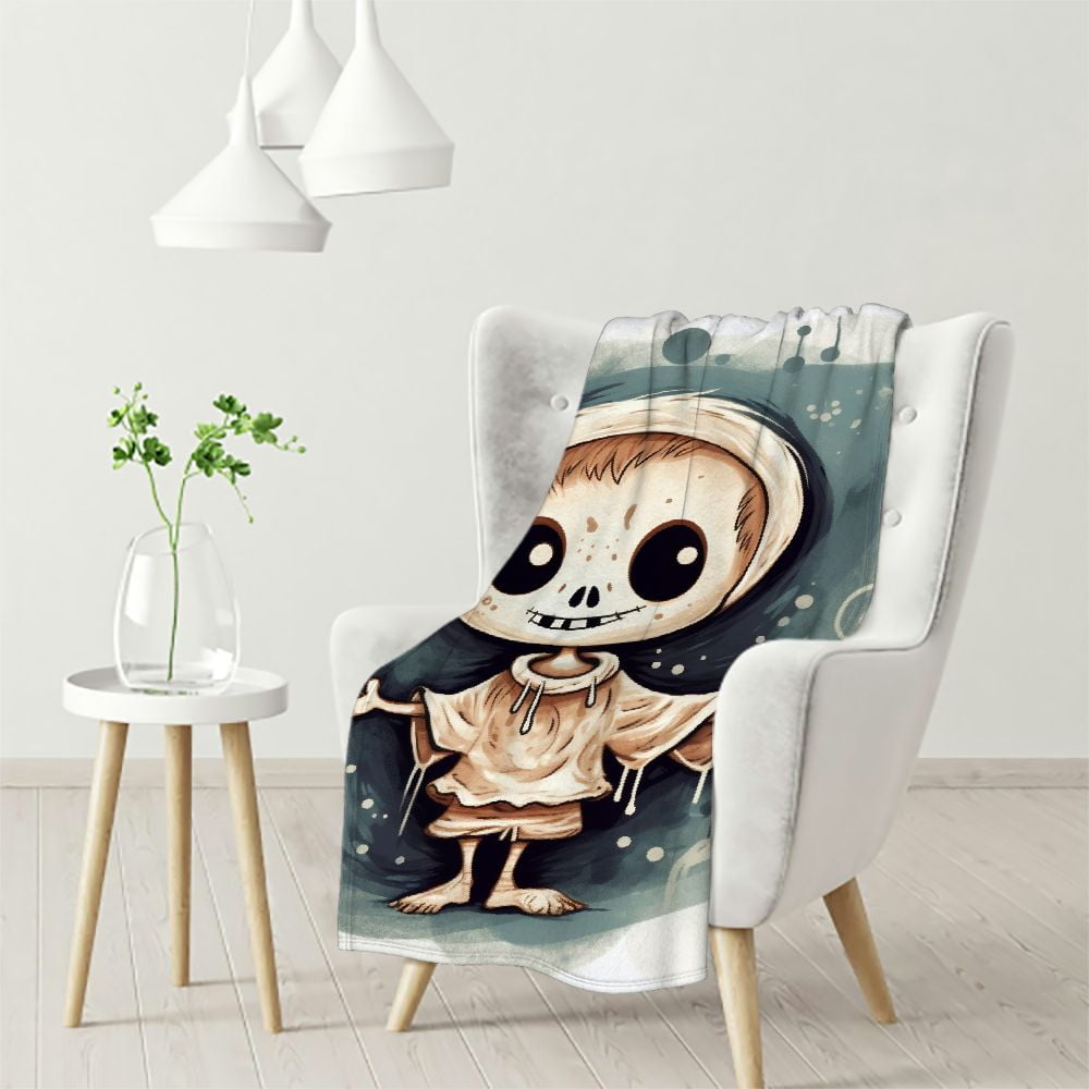 MDO Halloween Blanket Horror Movie Skeleton Bedding Throw Blanket ...