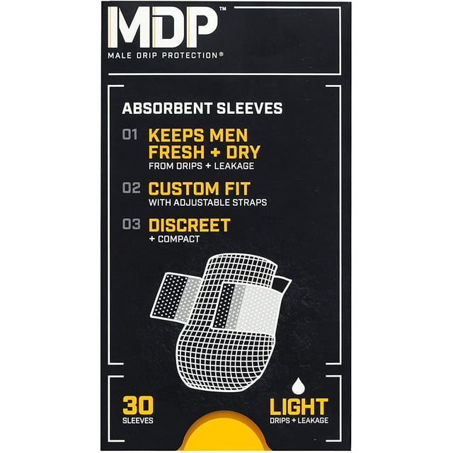 MDP | Male Drip Protection (30 Pack) for Urinary Drip and Light Male ...