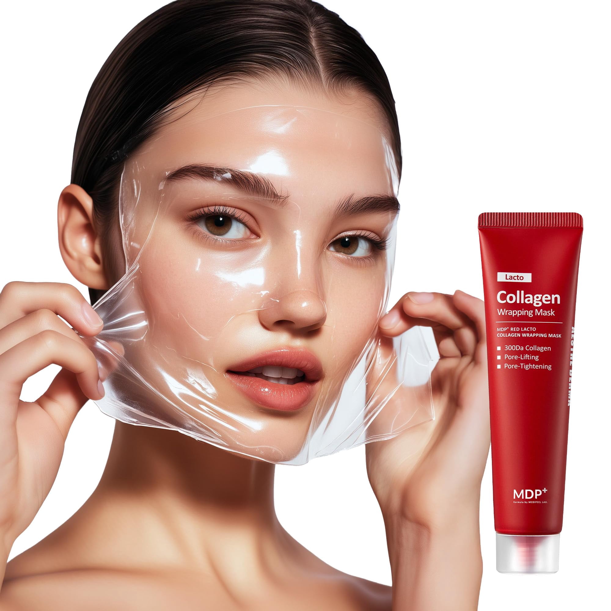 MDP+ RED LACTO COLLAGEN TMA2 WRAPPING MASK, Glowy, Skin Elasticity ...
