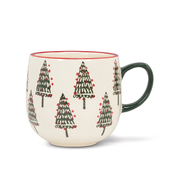 MDR Trading AB-27-YULETIDE-MUG 3.5 in. 14 oz Christmas Trees Rounded ...