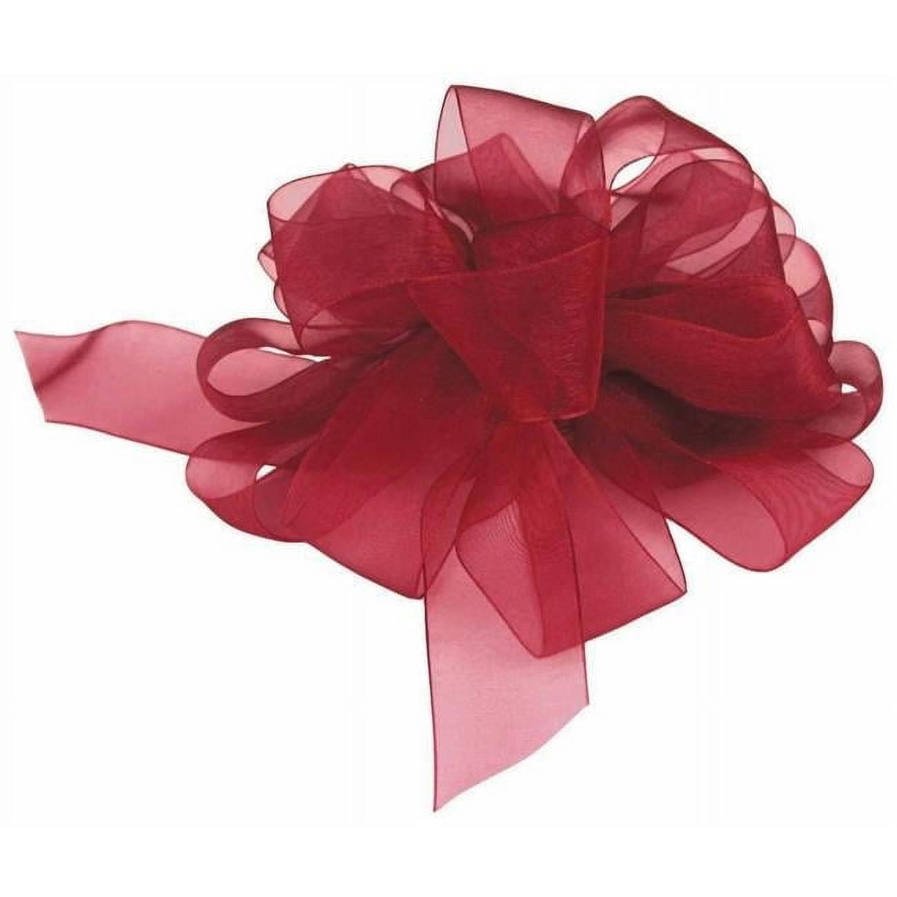 MDR Trading AI-189394-Q02 0.63 in. x 100 Yards Burgundy Chiffon Ribbon - Set of 2 - Walmart.com