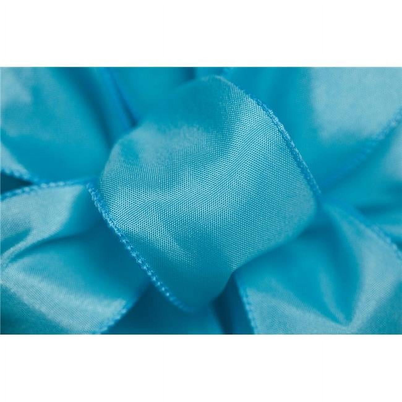 MDR Trading AI-198910-Q02 1.5 in. x 50 Yards Wired Turquoise Taffeta ...