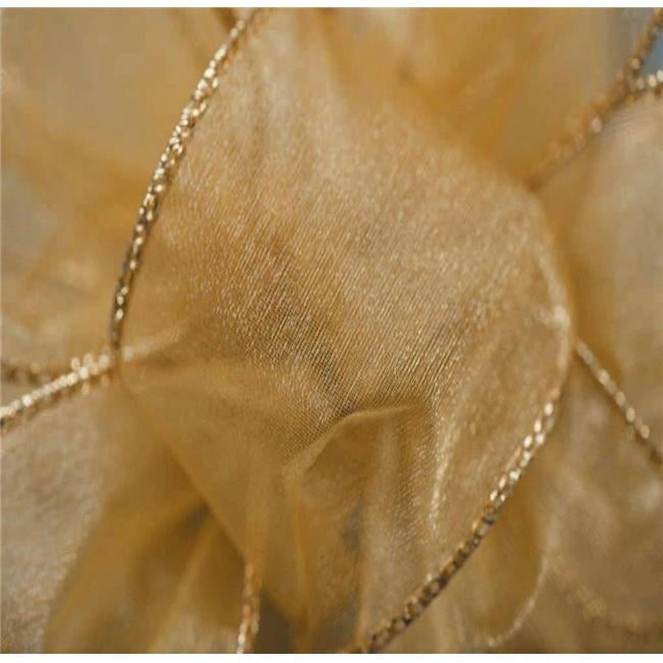 MDR Trading AI-7584015-Q06 2.5 in. x 50 Yards Wired Gold Sheer Essence ...