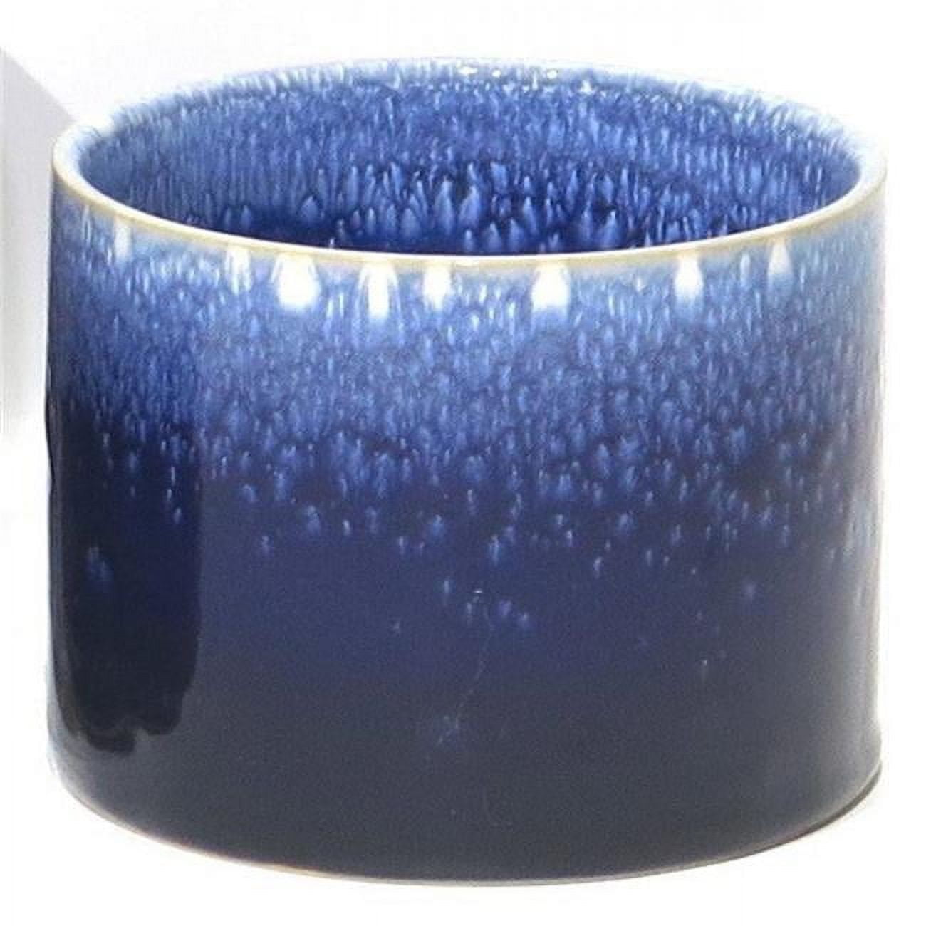 MDR Trading AI-CE00-160-Q02 Marine Blue Reactive Glaze Ceramic Planter ...