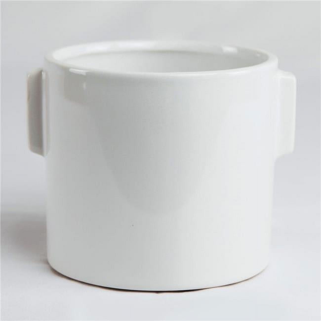 MDR Trading AI-CE10-155-Q06 6 in. Pot Size White with Ear Handles Planter - Set of 6 - Walmart.com