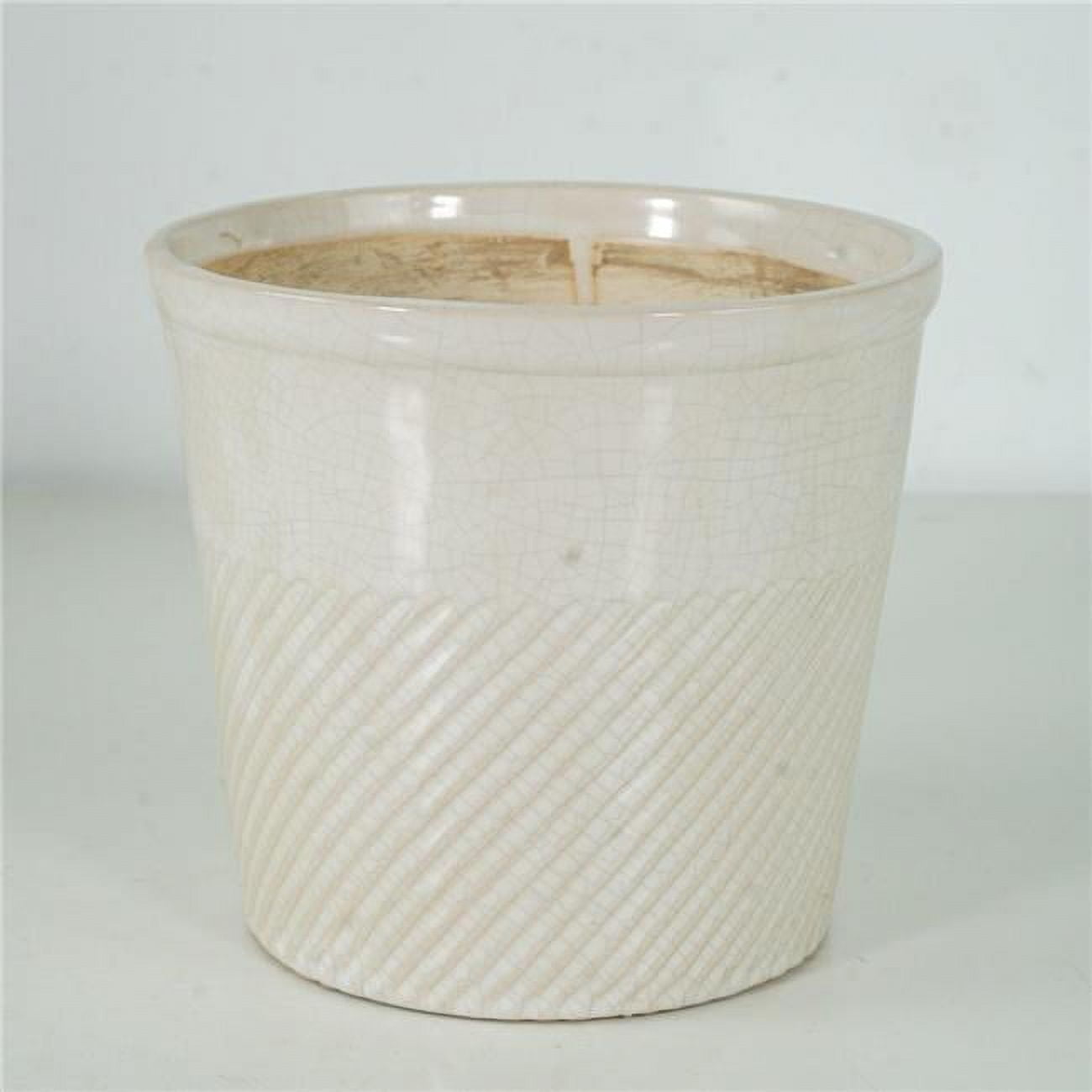MDR Trading AI-CE10-233-Q06 White Swirls & Crackle Look Planter - Set ...
