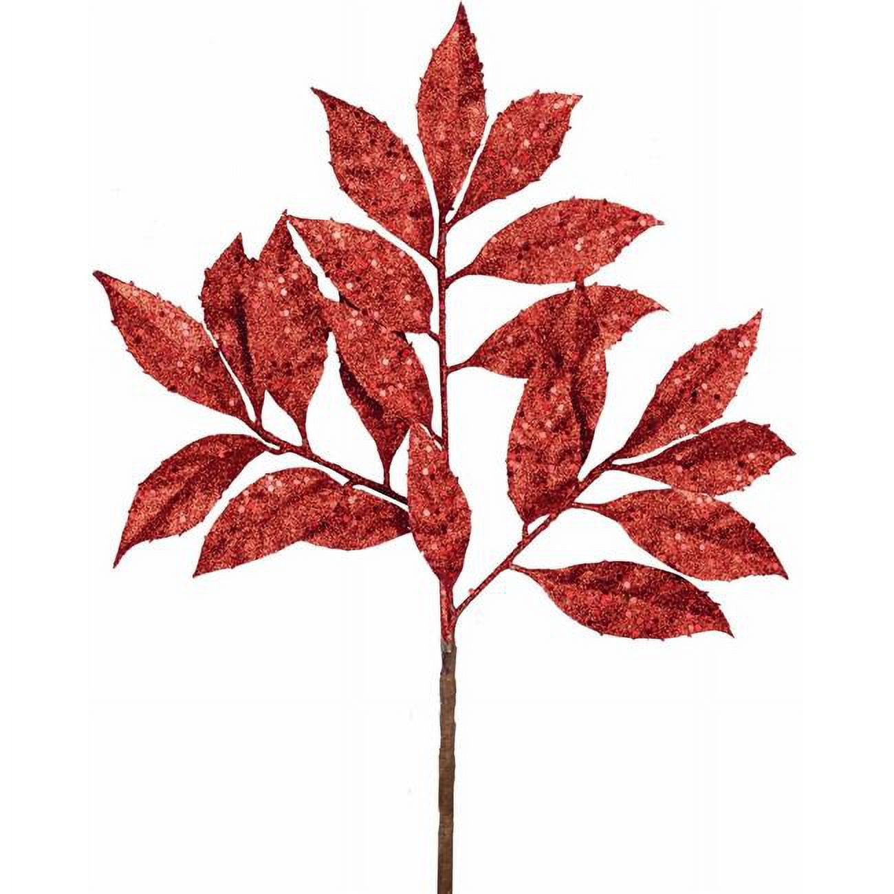 MDR Trading AI-FL13633RED-Q02 Red Laurel Leaf Spray Faux Plants & Trees ...