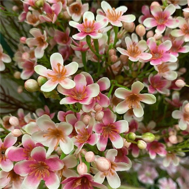 MDR Trading AI-FL3957PNK-Q04 Pink Wax Flowers Artificial Flower - Set ...