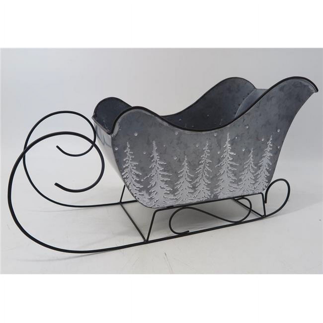 MDR Trading AI-GA1950-970-Q04 8.75 in. Metal Silver Sleigh with White ...