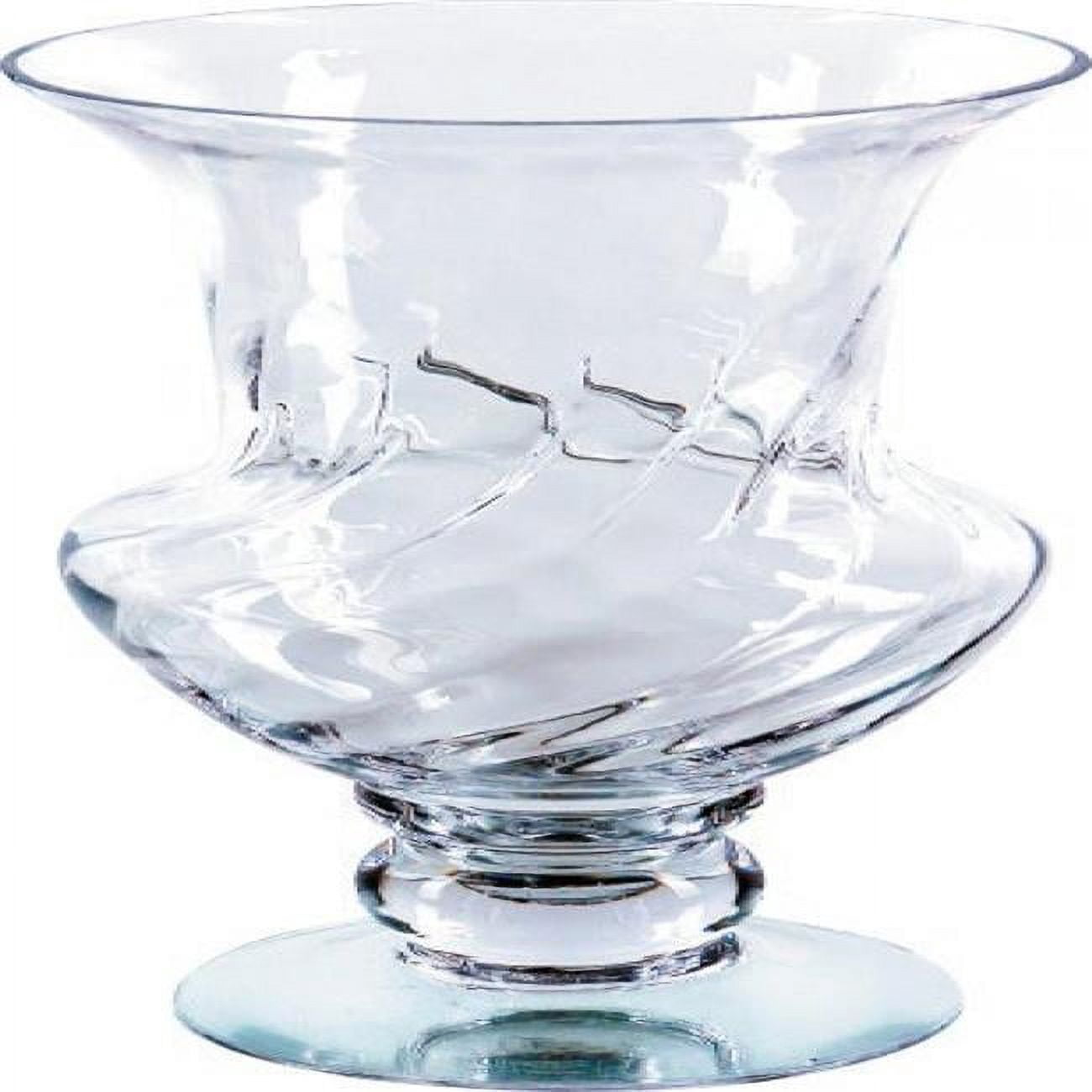 MDR Trading AI-GL1170-30-Q02 Pedestal Urn Shaped Glass Vase, Clear ...