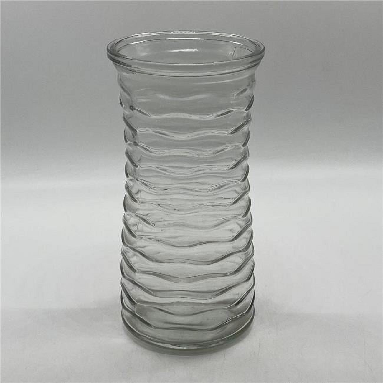 MDR Trading AI-GL900CLR-Q04 Textured Gathering Glass Vase, Clear - Set ...