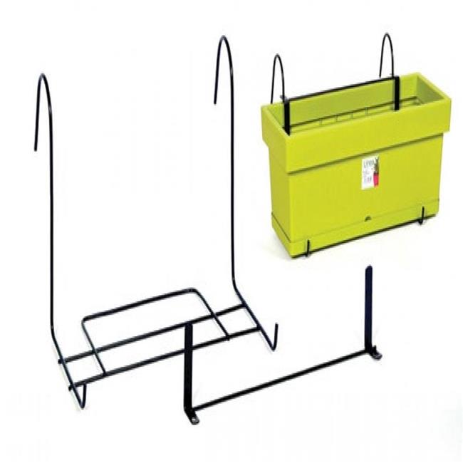 MDR Trading AI-PLHBBB-Q01 Balcony Bracket Style Plant Stand, Black ...