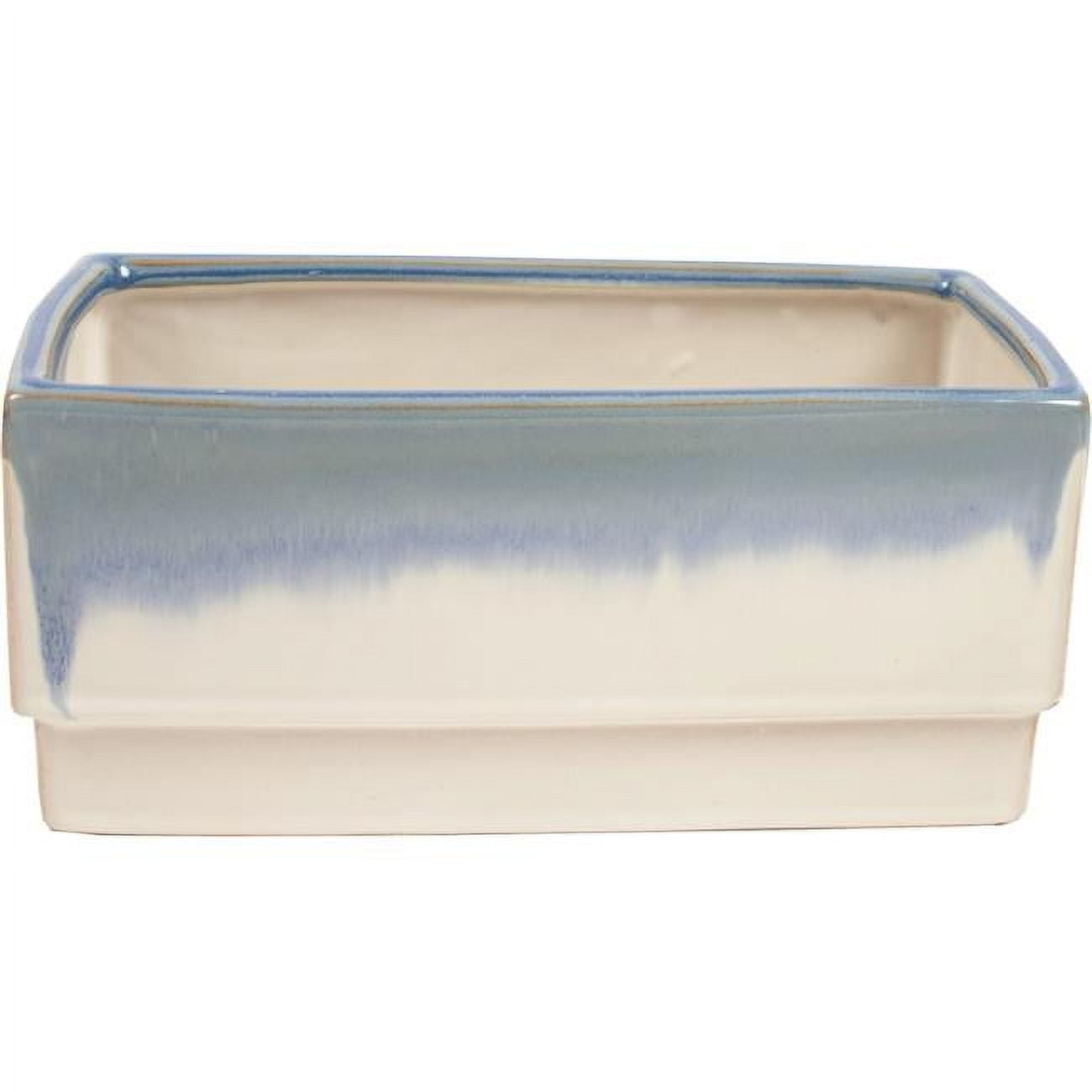 MDR Trading Inc. AI-CE30RKB_Q01 Blue And White Rectangular Planter ...
