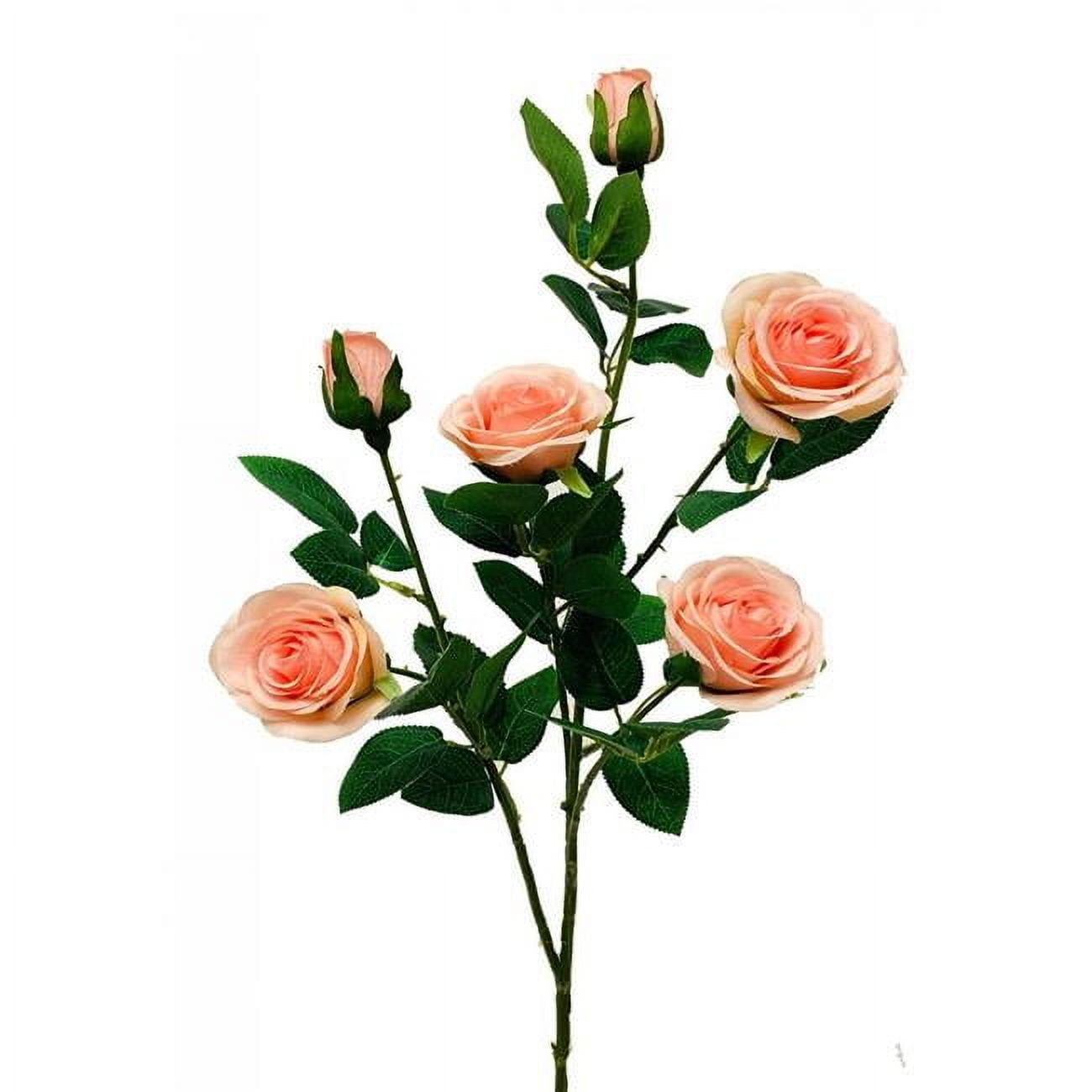 MDR Trading Inc. AI-FL4002PNK_Q01 Pink Garden Spray Roses Artificial ...