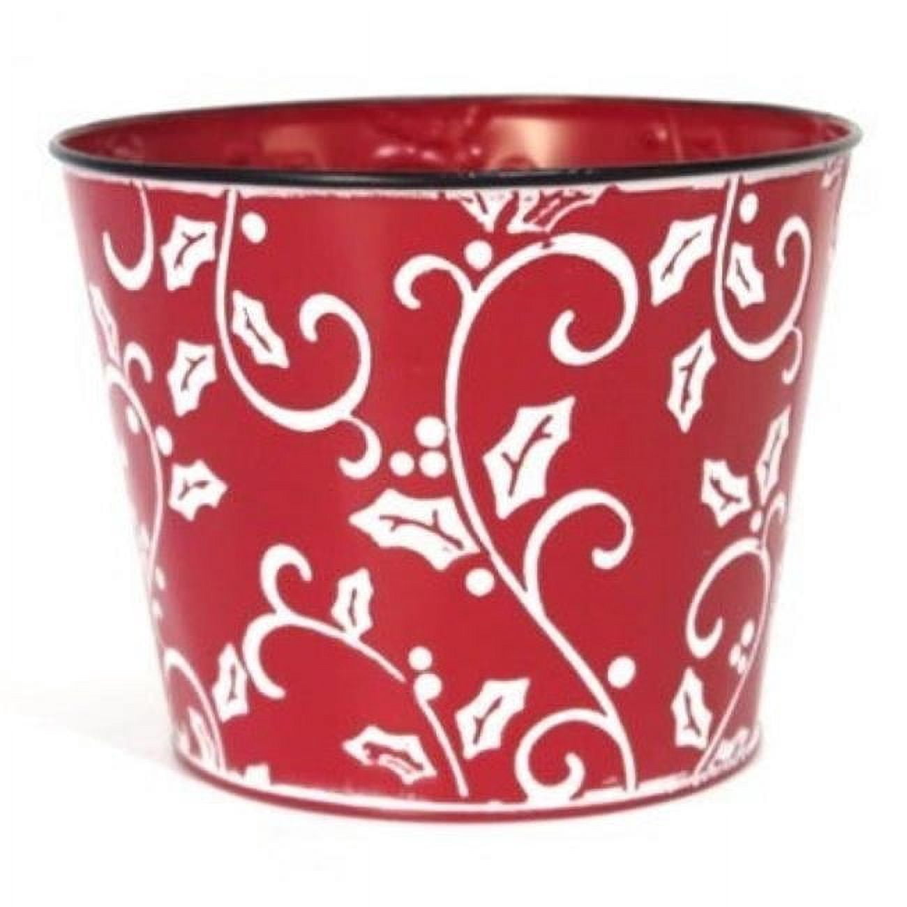 MDR Trading Inc. AI-GA3510-1093_Q01 Red Metal With White Holly Pattern ...