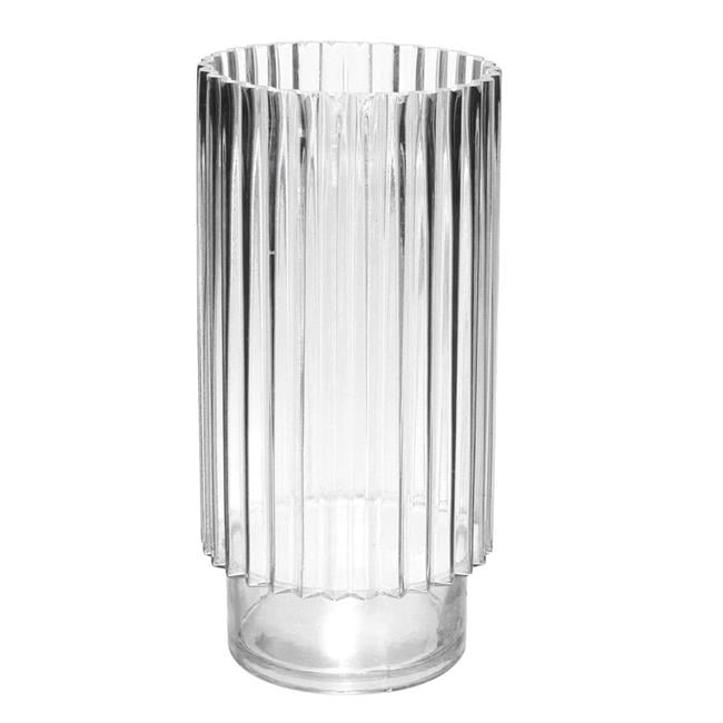 MDR Trading Inc. AI-GL472-8_Q01 Cylindrical Ribbed Glass Vase - Walmart.com