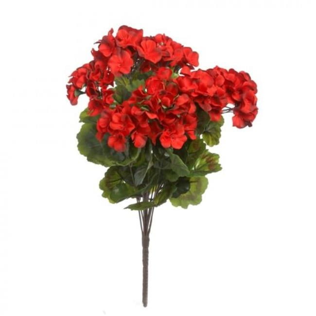 MDR Trading Inc. CM-OM390RD_Q01 Uv Protected Red Geranium Bush ...