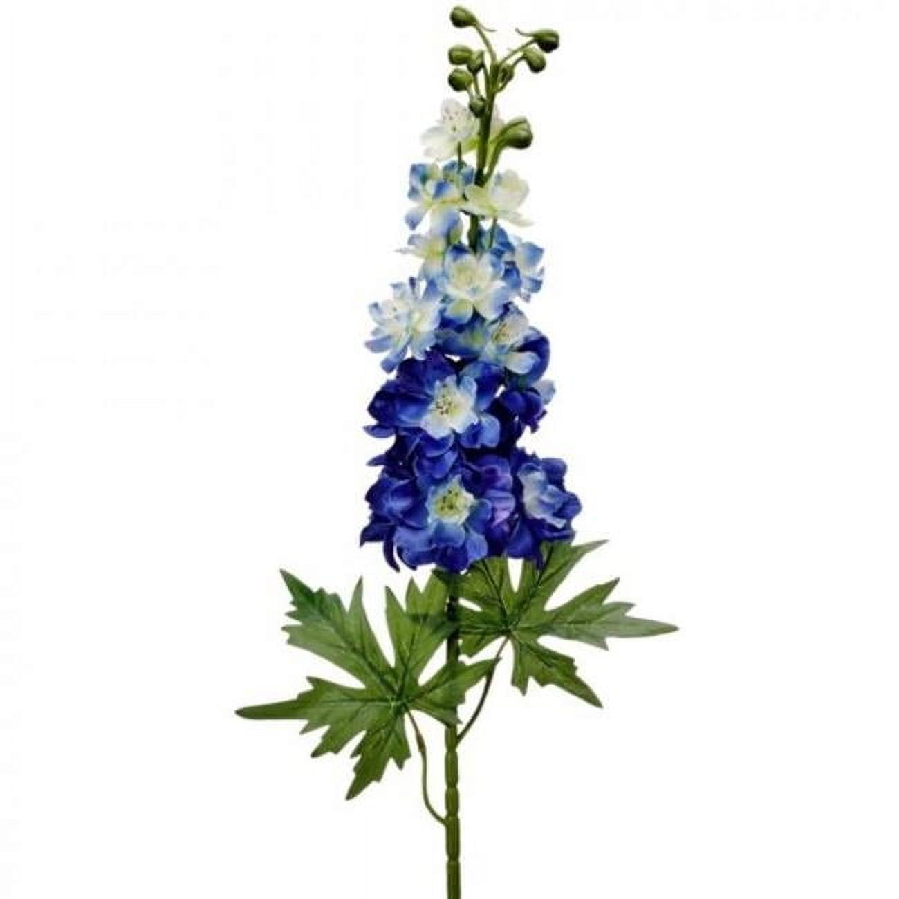 MDR Trading Inc. CM-RT879BL_Q01 Blue Delphinium Stem Artificial Flower ...