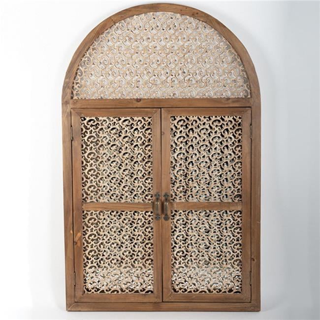 MDR Trading Inc. FP-FWP-154 Wooden Frame With Ornate Metal Inset Doors ...