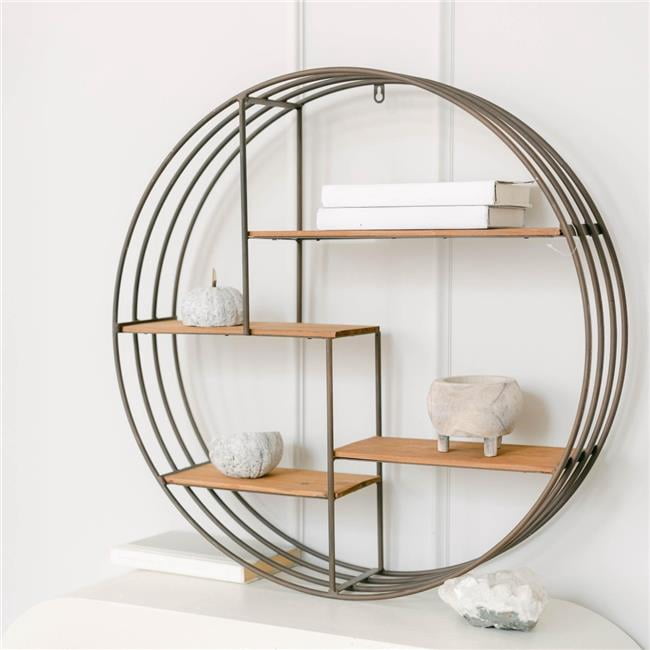 MDR Trading Inc. FP-YNG-141-L-W_Q01 Round Metal Frame With Light Wood ...